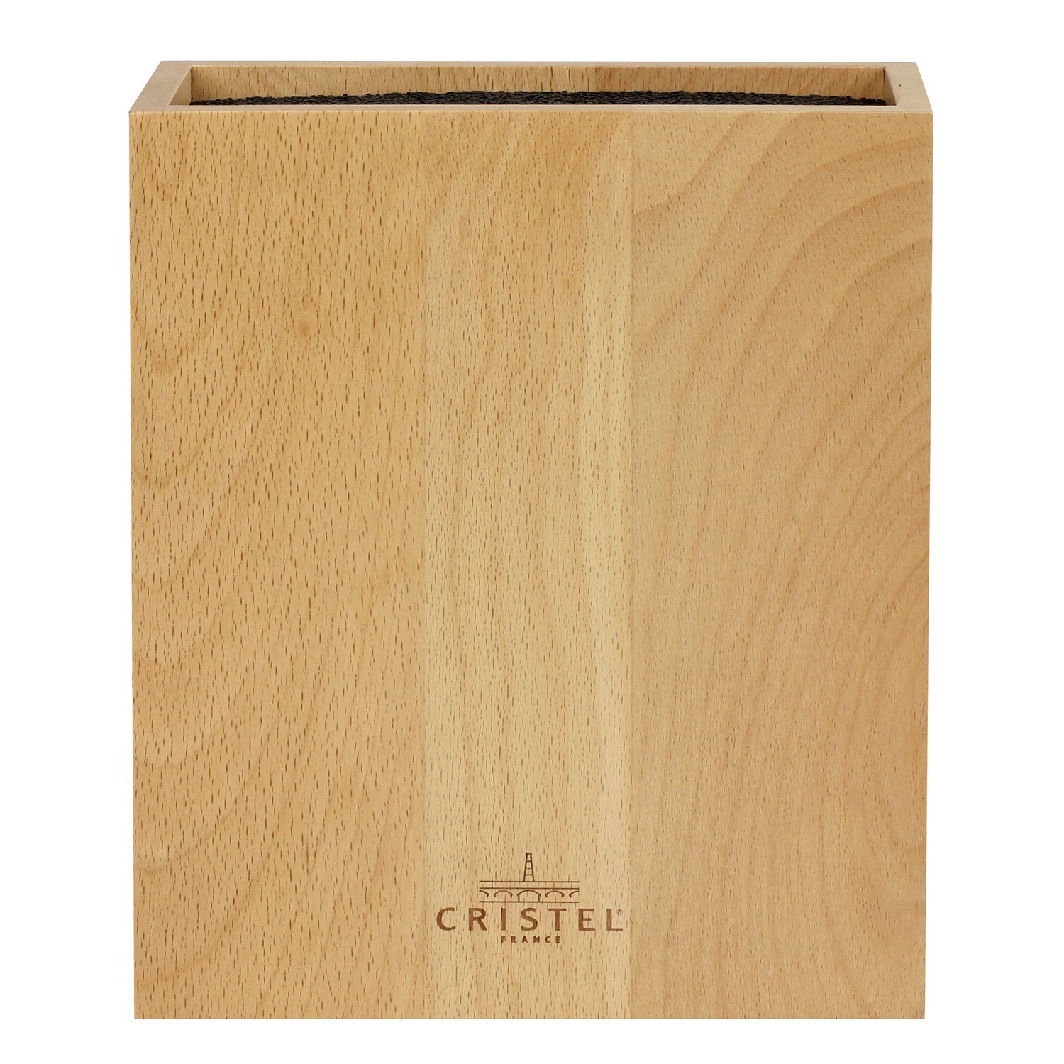 Rectangular beech wood knife block - Extras, Knives block - Cristel