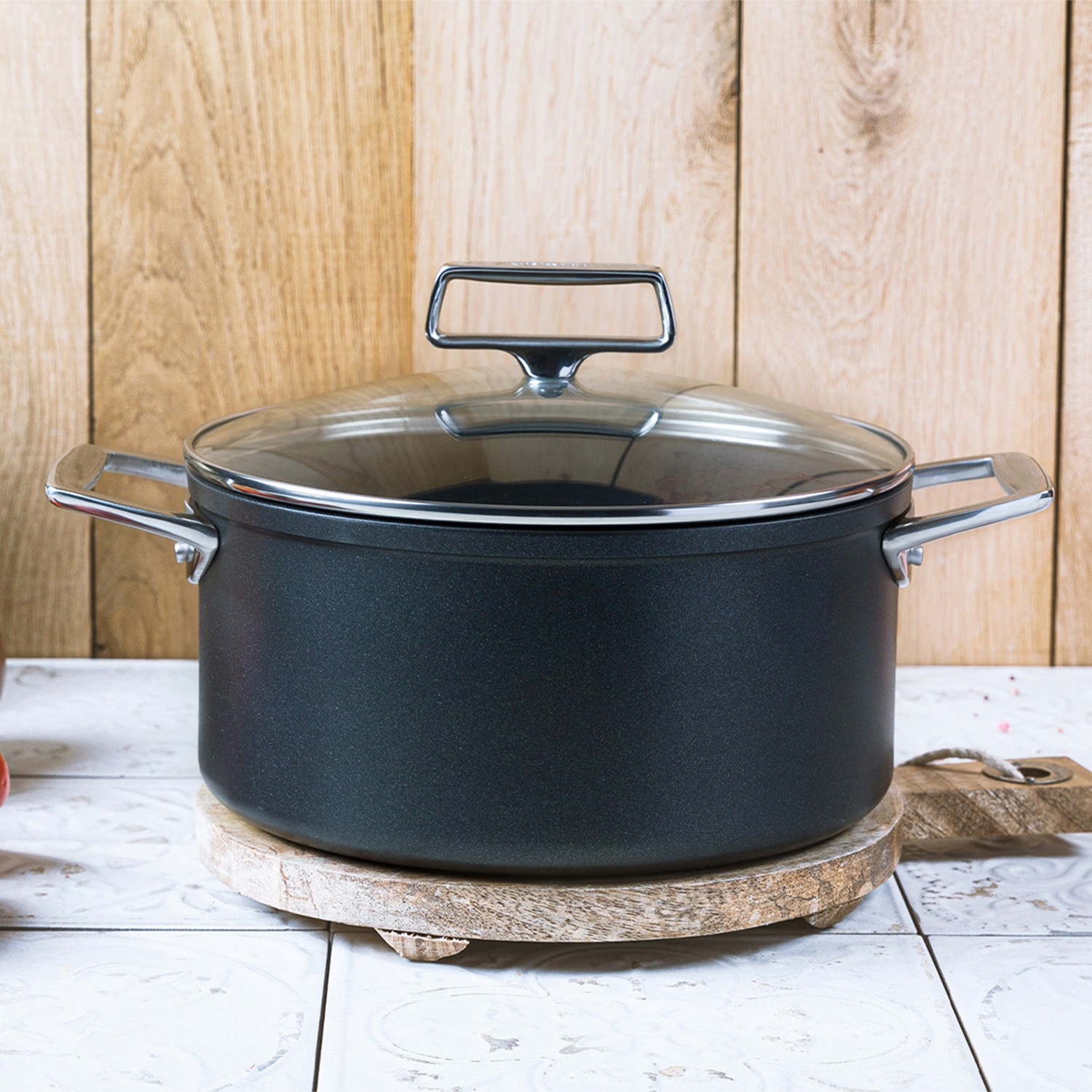 Rounded glass lid - Castel'Pro - Castel'Pro by CRISTEL fixed handle ...