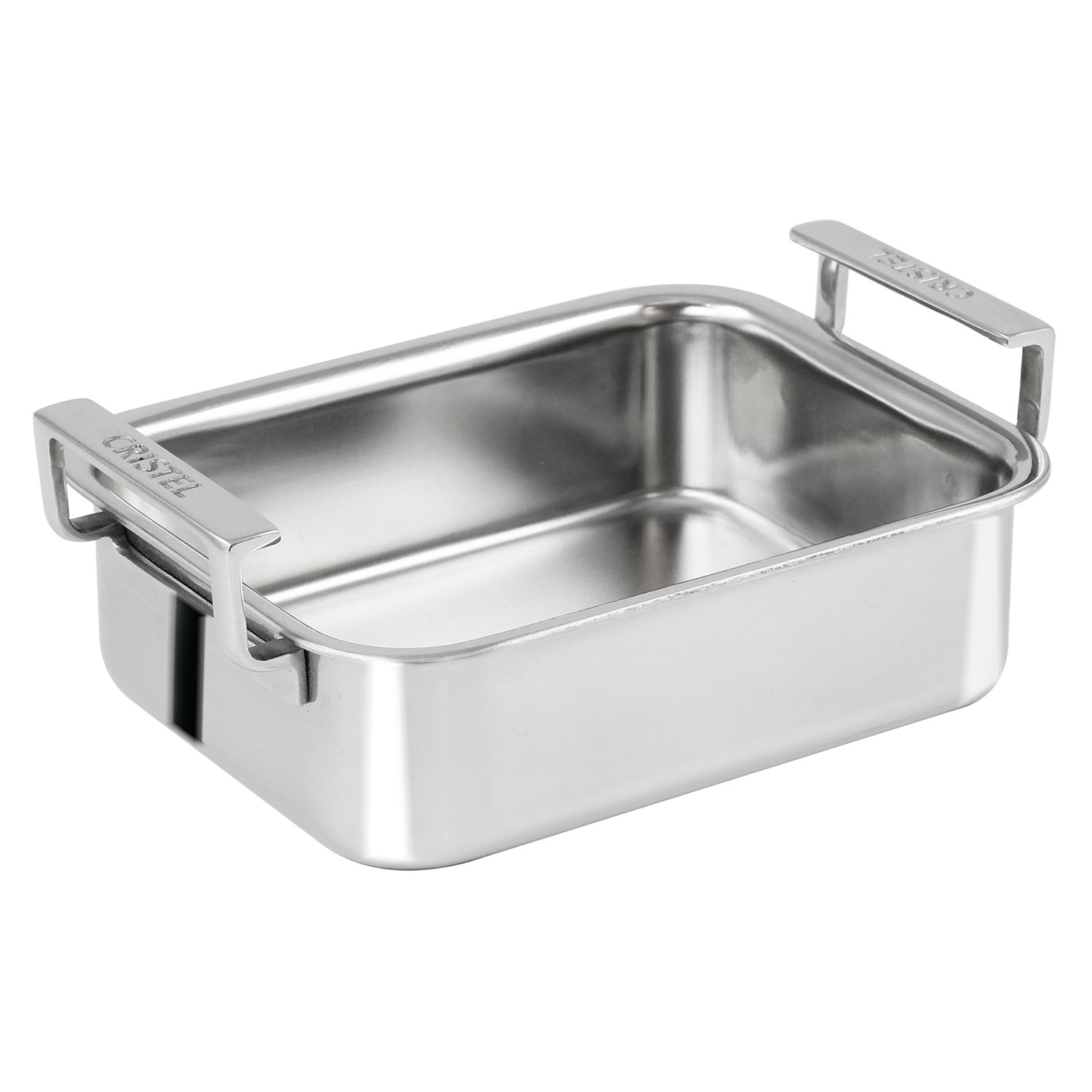 Mini stainless steel oven dish - 10 cm - Extras fixed handle, 3-ply ...