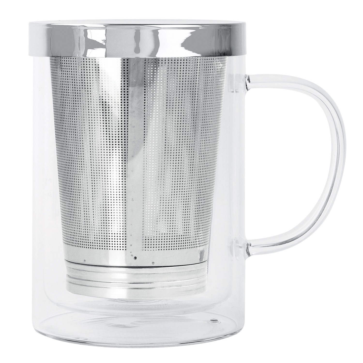 Verbena - double-walled glass mug with unscrewable filter - Tea pots ...