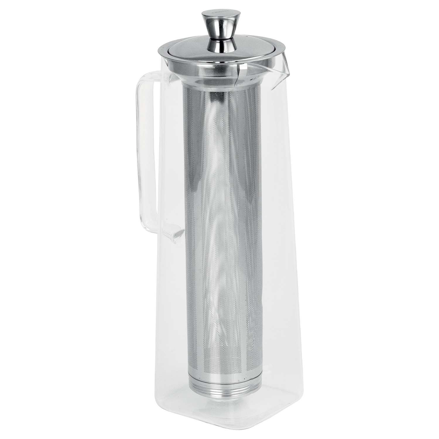 Long Island - elongated glass teapot with unscrewable filter - Tea pots ...