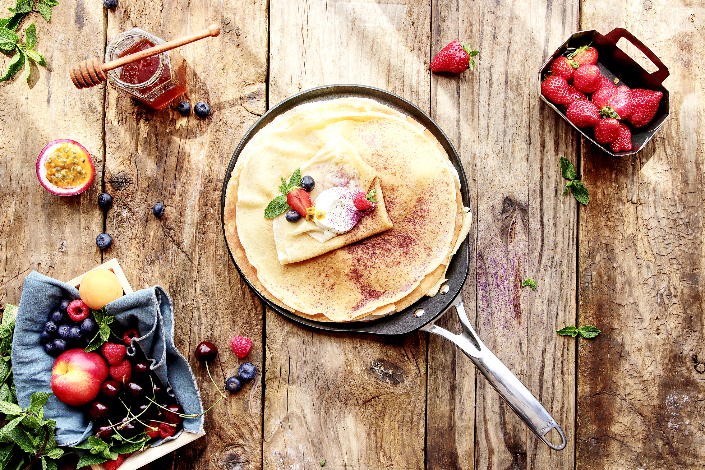 Crêpe aux fruits rouges